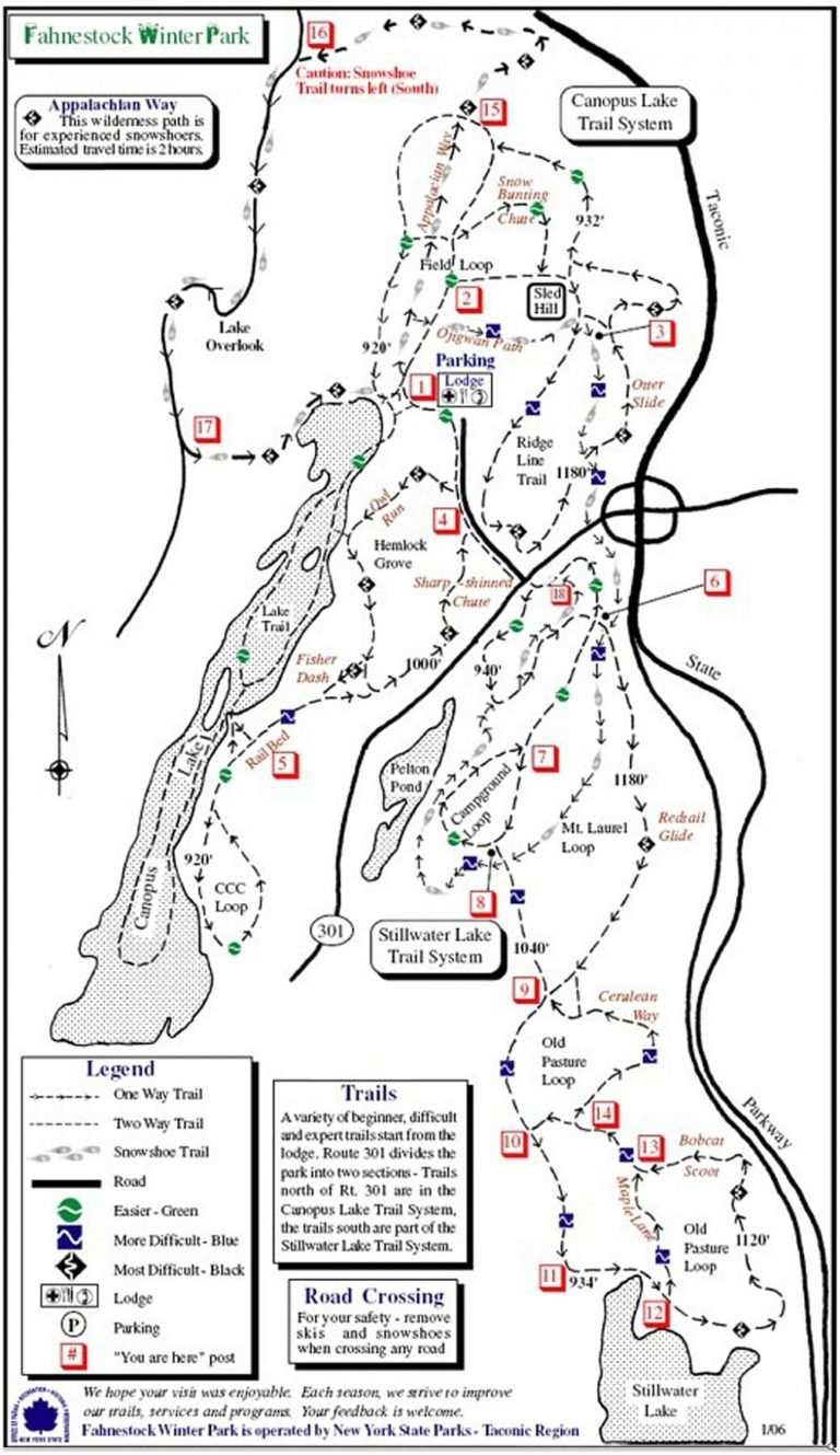Fahnestock Winter Park Trail Map, Stats, Profile • NYSkiBlog Directory